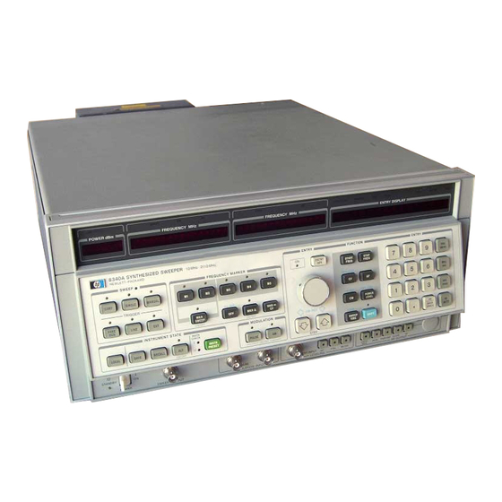 HP 8340A OPERATING MANUAL Pdf Download | ManualsLib