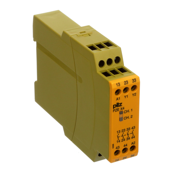 PILZ PZE X4 OPERATING INSTRUCTIONS MANUAL Pdf Download | ManualsLib