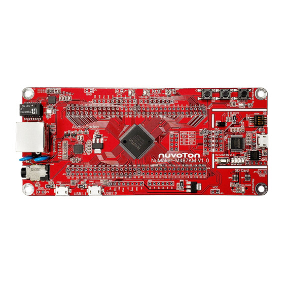 NUVOTON NUMICRO M480 SERIES USER MANUAL Pdf Download | ManualsLib