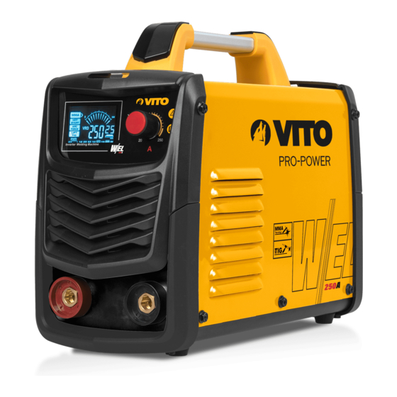 VITO PRO-POWER VII250A INSTRUCTION MANUAL Pdf Download | ManualsLib