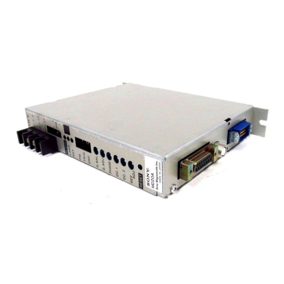SONY MAGNESCALE MD20A INSTRUCTION MANUAL Pdf Download | ManualsLib