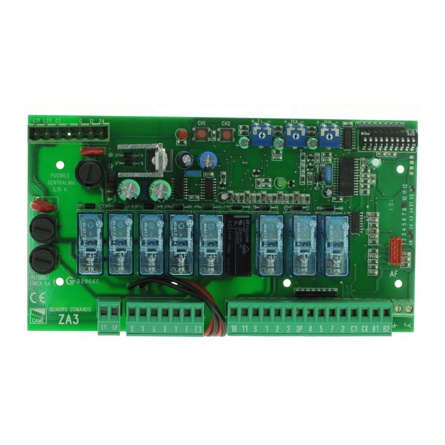 CAME ZM2 MANUAL Pdf Download | ManualsLib