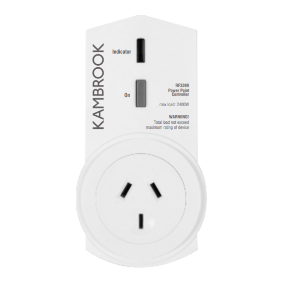 KAMBROOK RF3399 INSTRUCTION MANUAL Pdf Download | ManualsLib