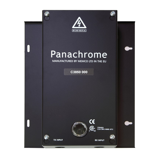 MEMCO PANACHROME C2850 INSTALLATION MANUAL Pdf Download | ManualsLib
