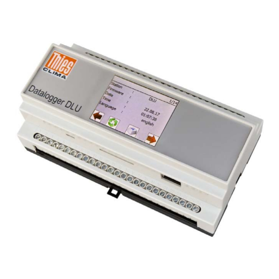 THIES CLIMA DLU INSTRUCTIONS FOR USE MANUAL Pdf Download | ManualsLib