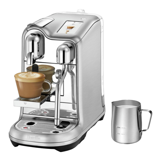 NESPRESSO CREATISTA PRO USER MANUAL Pdf Download | ManualsLib