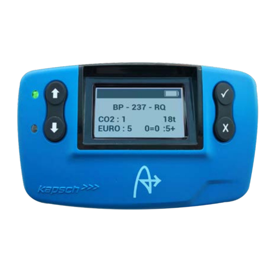 KAPSCH TS3290 USER MANUAL Pdf Download | ManualsLib