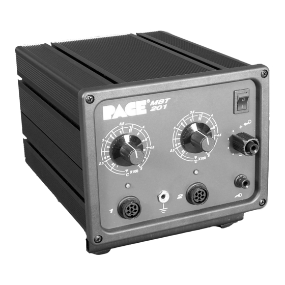 PACE MBT 201 OPERATION & MAINTENANCE MANUAL Pdf Download | ManualsLib