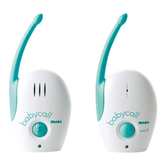 BEABA BABYCALL 1 INSTRUCTIONS MANUAL Pdf Download | ManualsLib