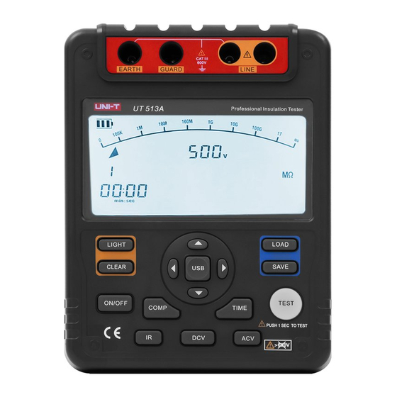 UNI-T UT513A OPERATING INSTRUCTIONS Pdf Download | ManualsLib
