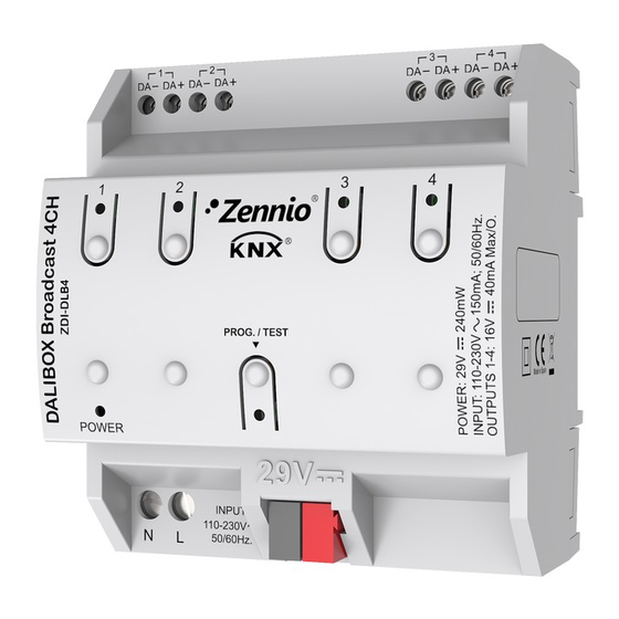 ZENNIO KNX-DALI TECHNICAL DOCUMENTATION Pdf Download | ManualsLib