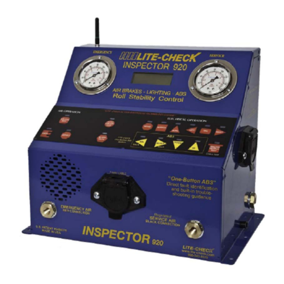 LITE-CHECK INSPECTOR 920 OPERATION MANUAL Pdf Download | ManualsLib