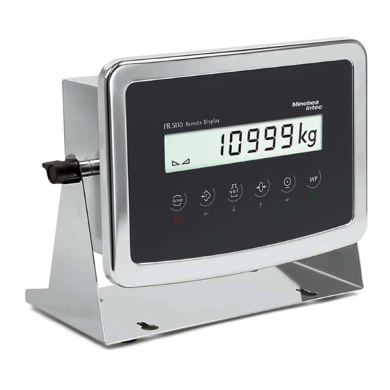 MINEBEA INTEC PR 5110/60 INSTRUMENT MANUAL Pdf Download | ManualsLib