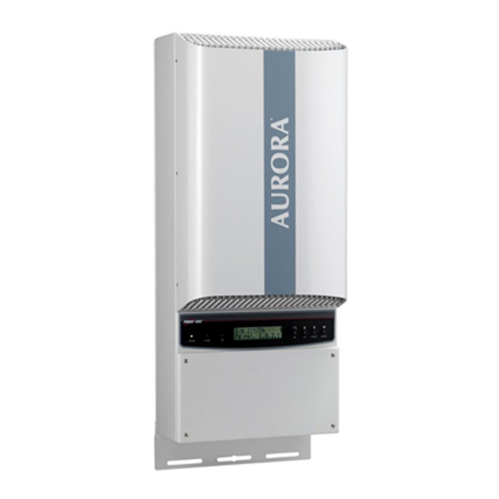 POWER ONE AURORA PVI-6000-OUT-US-W INSTALLATION AND OPERATION MANUAL ...