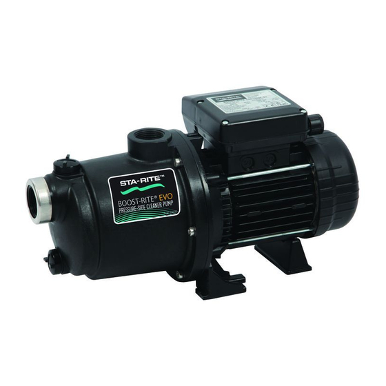 PENTAIR STA-RITE BOOST-RITE S4P100M MANUAL Pdf Download | ManualsLib