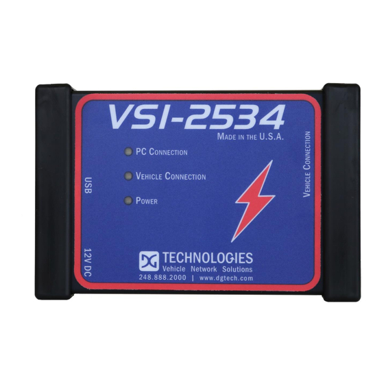 DG TECHNOLOGIES VSI-2534 USER MANUAL Pdf Download | ManualsLib