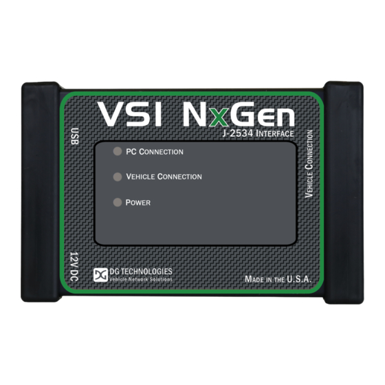 DG TECHNOLOGIES VSI NXGEN USER MANUAL Pdf Download | ManualsLib
