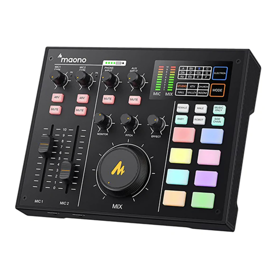 MAONO MAONOCASTER MANUAL Pdf Download | ManualsLib