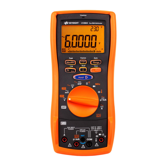 KEYSIGHT TECHNOLOGIES U1282A MODIFICATION RECOMMENDED SERVICE NOTE Pdf ...