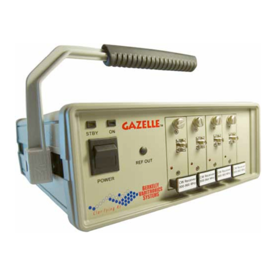 BERKELEY VARITRONICS SYSTEMS GAZELLE USER MANUAL Pdf Download | ManualsLib