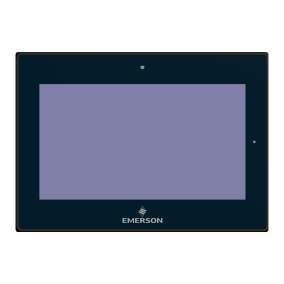 EMERSON RXI WEB PANEL QUICK START MANUAL Pdf Download | ManualsLib