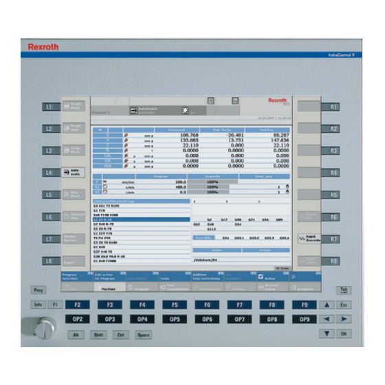 BOSCH REXROTH INDRACONTROL VSP 3 SERIES INSTRUCTIONS MANUAL Pdf ...