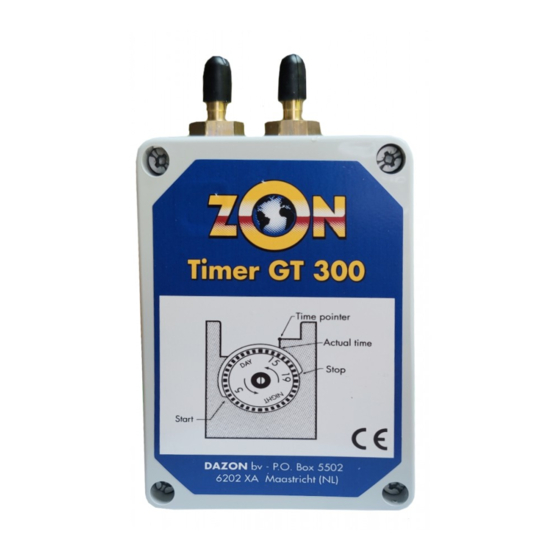 DAZON ZON TIMER GT 300 OPERATING INSTRUCTIONS MANUAL Pdf Download ...