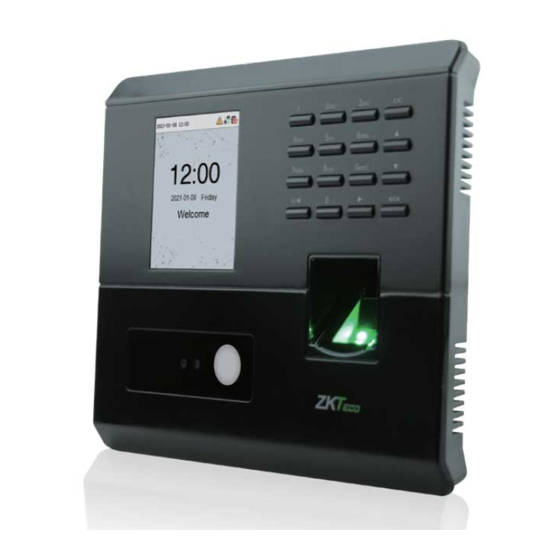 ZKTECO MB10-VL USER MANUAL Pdf Download | ManualsLib