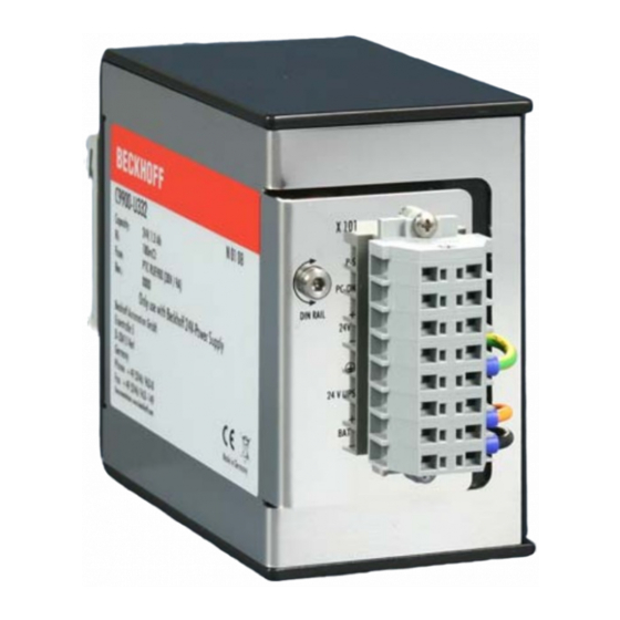 BECKHOFF C9900-U33 SERIES INSTALLATION AND OPERATING INSTRUCTIONS MANUAL Pdf Download | ManualsLib