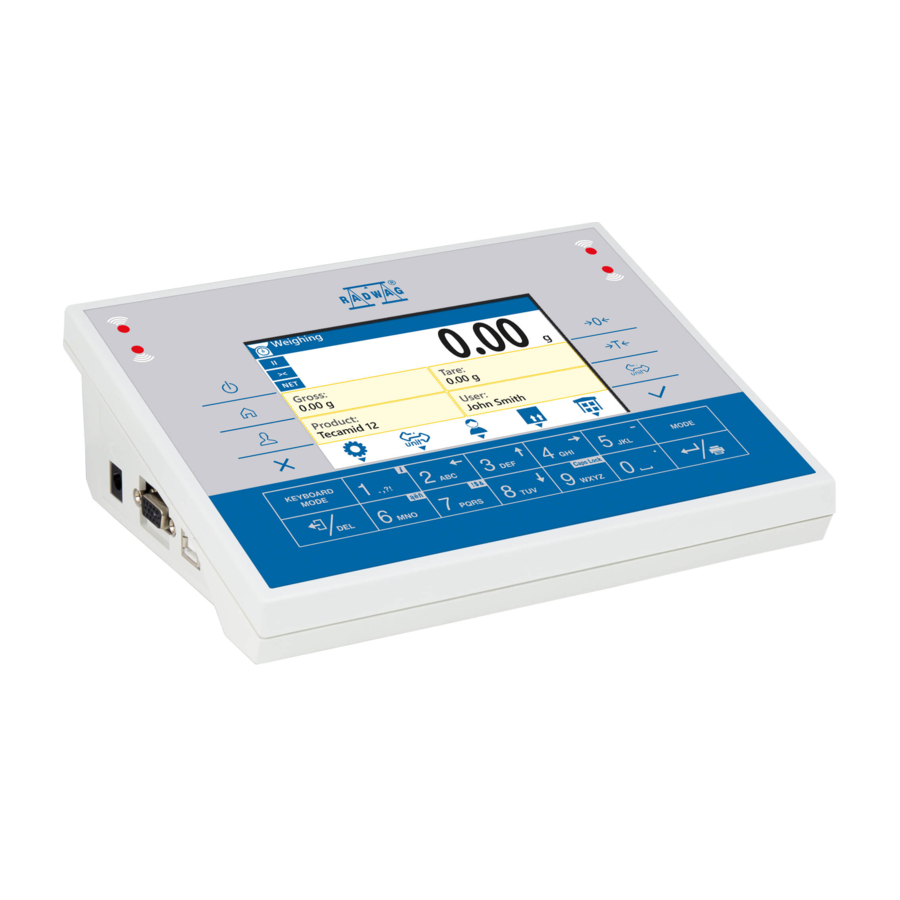 RADWAG PUE C32 USER MANUAL Pdf Download | ManualsLib