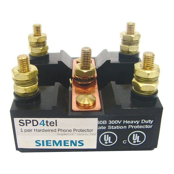 SIEMENS SPD4TEL USER MANUAL Pdf Download | ManualsLib