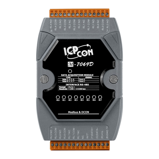 ICP DAS USA M-7069D QUICK START MANUAL Pdf Download | ManualsLib