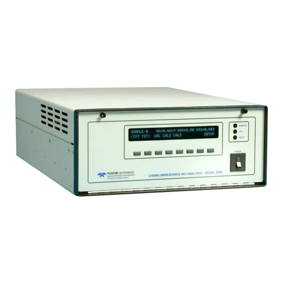 TELEDYNE 200E INSTRUCTION MANUAL Pdf Download | ManualsLib