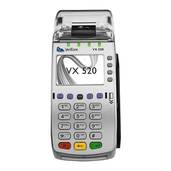 VERIFONE PINPAD VX520 INSTRUCTIONS MANUAL Pdf Download | ManualsLib