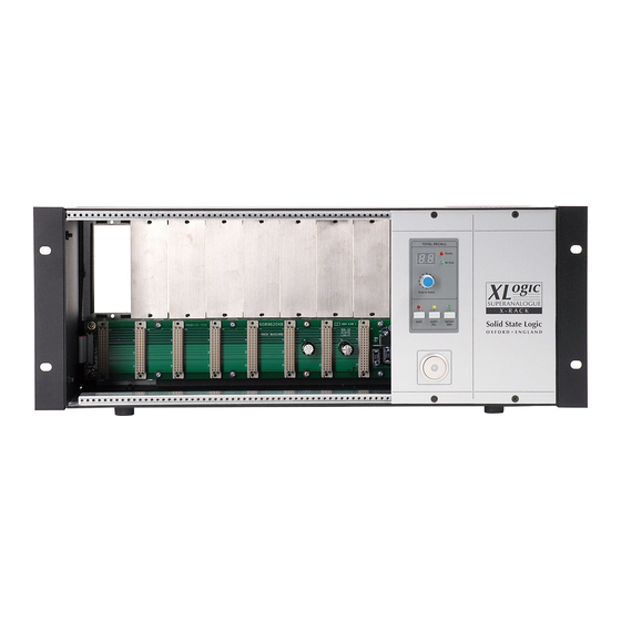SOLID STATE LOGIC XLOGIC SUPERANALOGUE X-RACK OWNER'S MANUAL Pdf Download | ManualsLib