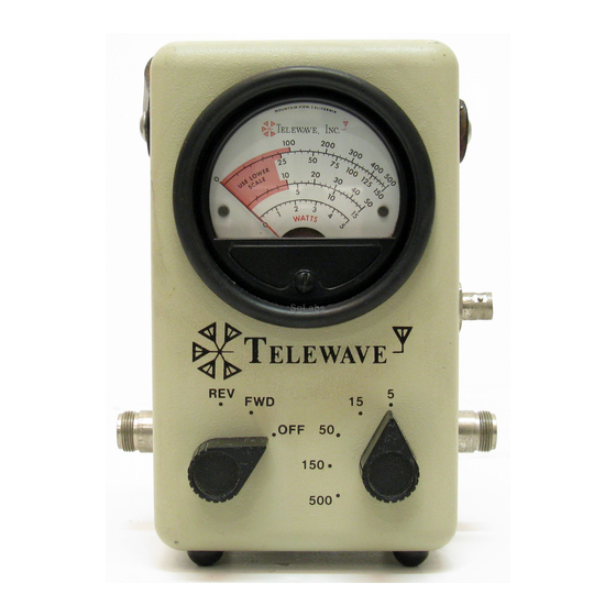 TELEWAVE 44 OPERATION MANUAL Pdf Download | ManualsLib