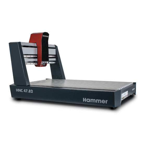 FELDER HAMMER HNC 47.82 TRANSLATION OF THE ORIGINAL OPERATING ...