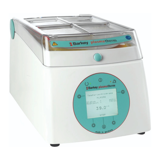 BARKEY PLASMATHERM INSTRUCTIONS FOR USE MANUAL Pdf Download | ManualsLib