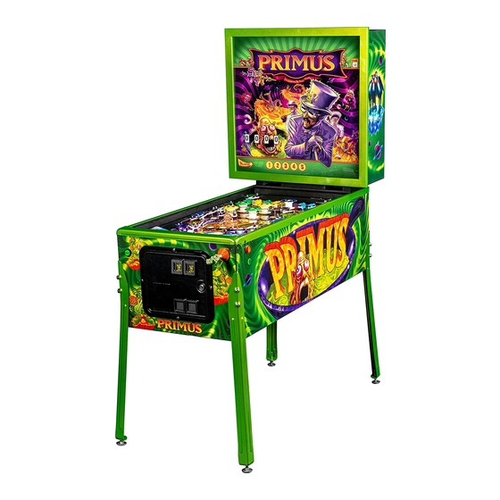 STERN PINBALL PRIMUS SERVICE AND OPERATION MANUAL Pdf Download | ManualsLib