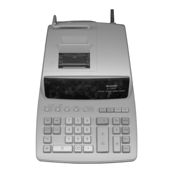 SHARP EL-2631L SERVICE MANUAL Pdf Download | ManualsLib