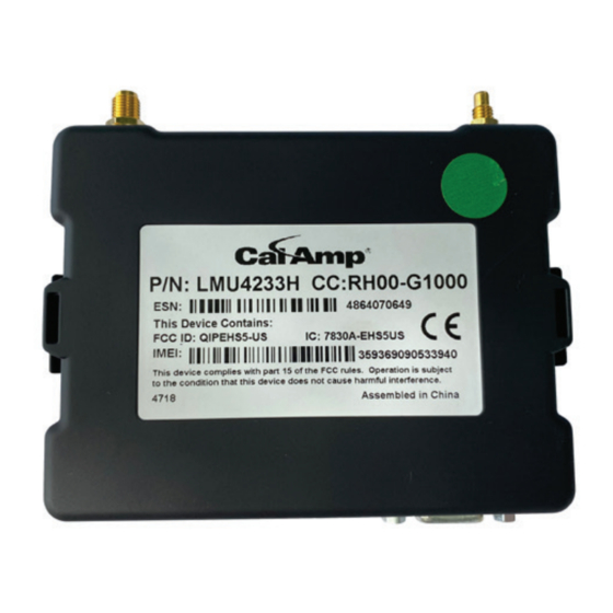 CAL AMP NU850 INSTALLATION MANUAL Pdf Download | ManualsLib