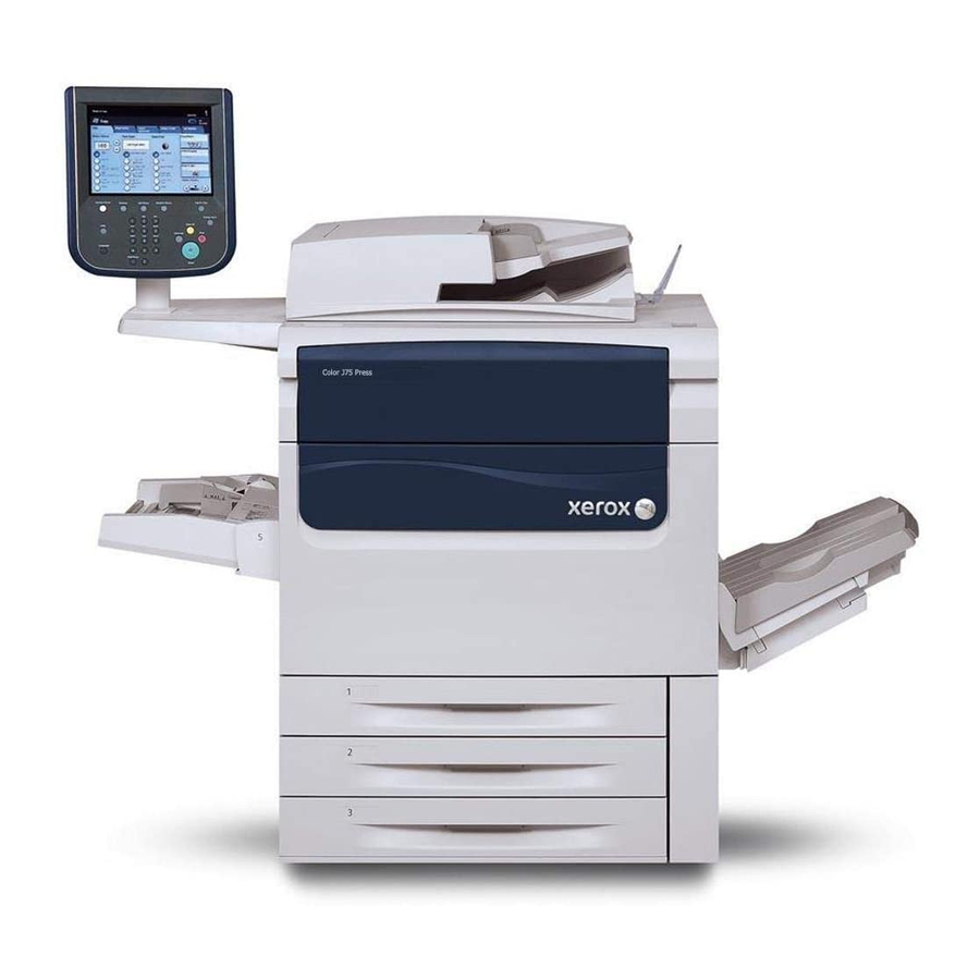 XEROX COLOR J75 PRESS SYSTEM ADMINISTRATION MANUAL Pdf Download ...