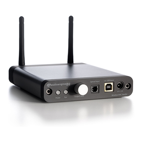 AUDIOENGINE D2 SETUP MANUAL Pdf Download | ManualsLib