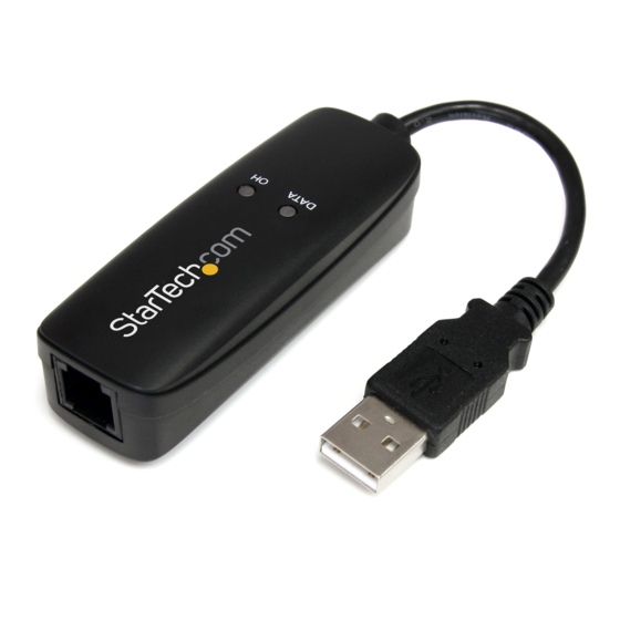 STARTECH.COM USB56KEM3 INSTRUCTION MANUAL Pdf Download | ManualsLib