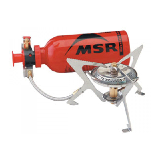 MSR SIMMERLITE INSTRUCTION MANUAL Pdf Download | ManualsLib