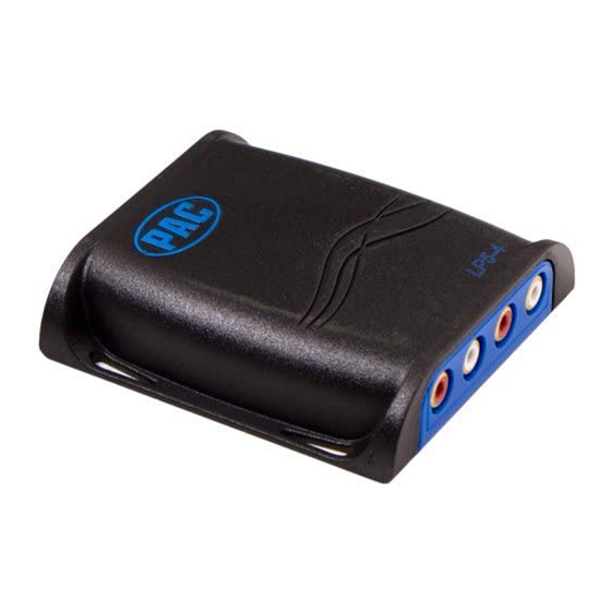 PAC L.O.C.PRO LP5-4 INSTALLATION INSTRUCTIONS Pdf Download | ManualsLib