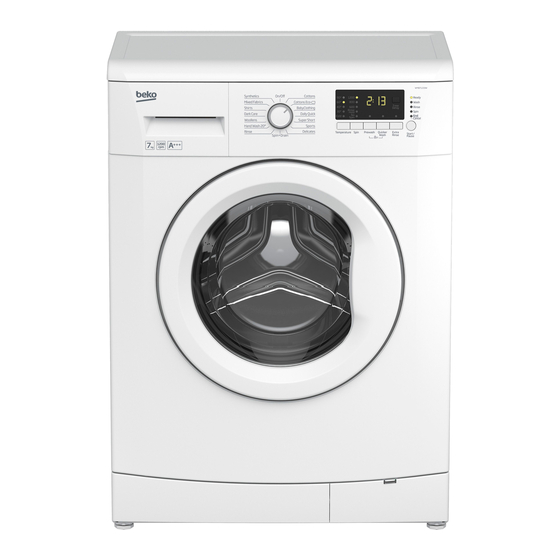 BEKO WMB71233W USER MANUAL Pdf Download | ManualsLib