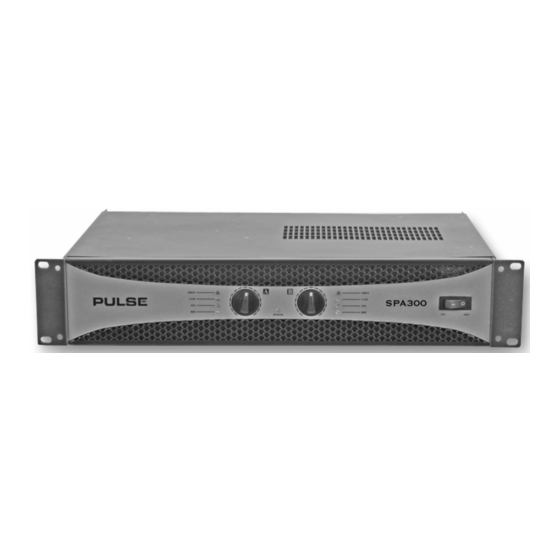 PULSE SPA300 USER INSTRUCTIONS Pdf Download | ManualsLib