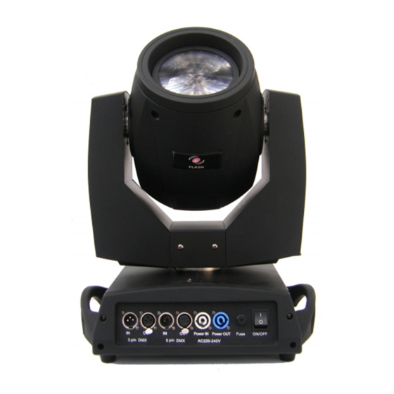 FLASH BEAM MOVING LIGHT USER MANUAL Pdf Download | ManualsLib