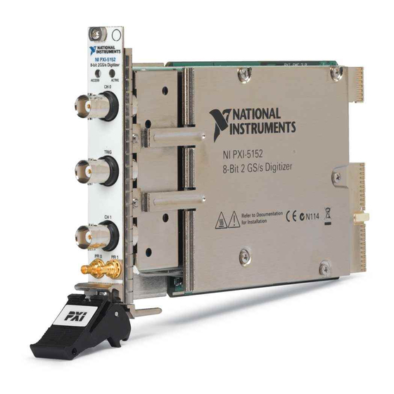 NI PXI-5152 GETTING STARTED MANUAL Pdf Download | ManualsLib